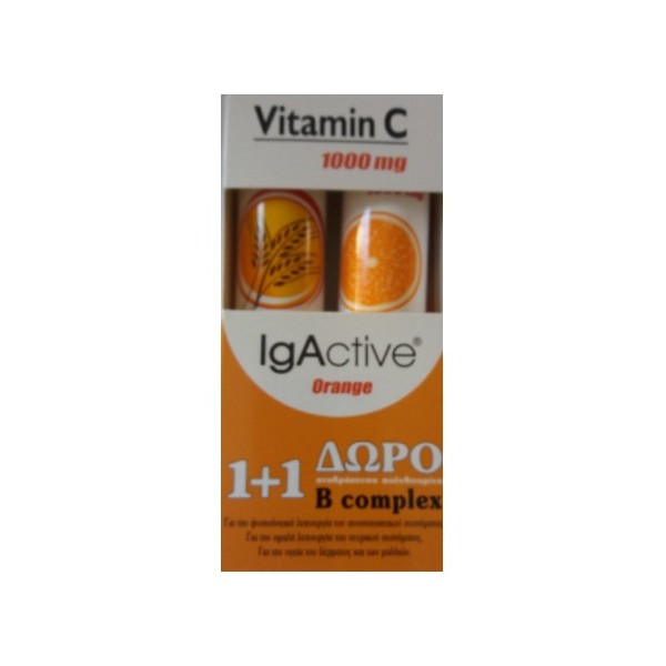 Igactive Vitamin C 1000 mg 20 Effervescent Tabs + Δώρο Igactive B ...
