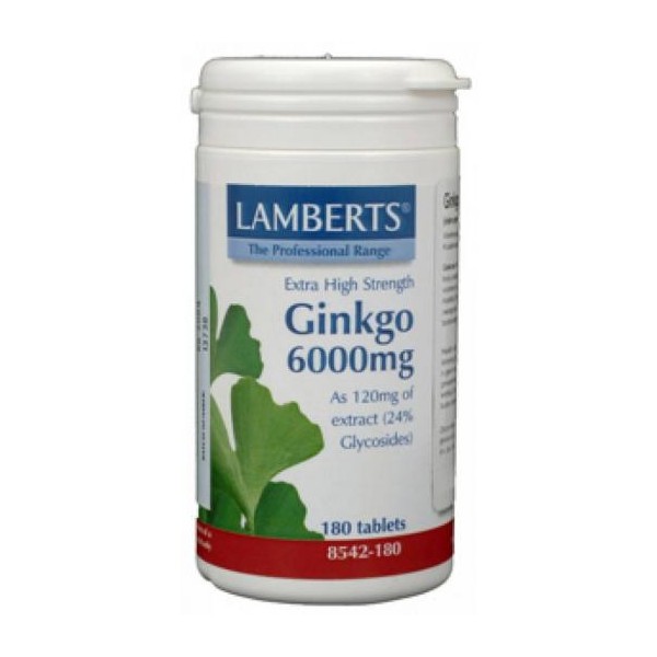 Lamberts Ginkgo Biloba Extract 6000 mg X 180 Tabs