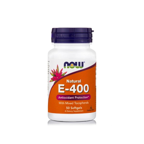 Now Foods E-400 IU Mixed Tocopherols/Unsterified X 50 Softgels
